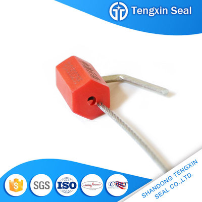 TX-CS204 China Aluminum head wire seal 1.8mm or others as per request  cable lock seal
