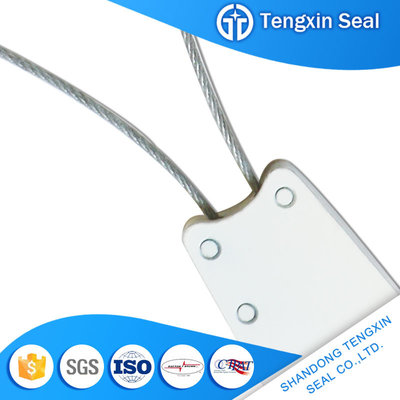 TX-CS304 Website Laser Printed or hot stamping security seal steel wire rope 1.5mm cable seal