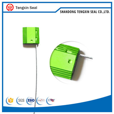 TX-CS102 Lowest price customized laser printing green/red/blue 1.8mm aluminum cable seal