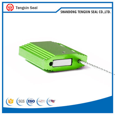 TX-CS102 Lowest price customized laser printing green/red/blue 1.8mm aluminum cable seal