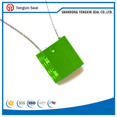 TX-CS102 Lowest price customized laser printing green/red/blue 1.8mm aluminum cable seal