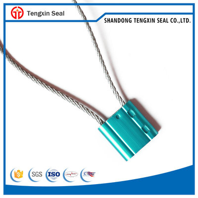 TX-CS108 Bargain price China wire customized printing security pull tight Aluminum cable seals