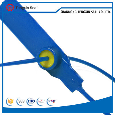 TX-PS110 Airline durable pull up tamper proof numbered logo mark security plastic seal