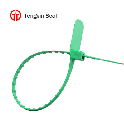 TX-PS208 Waterproof bargain Discounts price 300mm pull tight plastic lock seal with logo mark