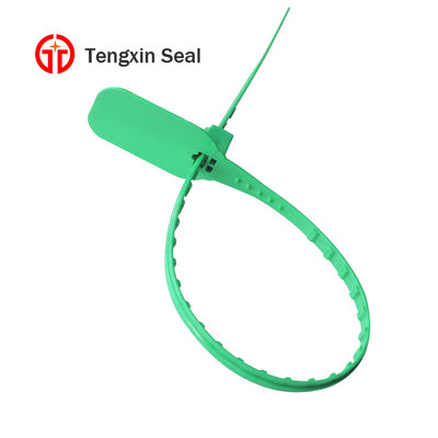 TX-PS208 Waterproof bargain Discounts price 300mm pull tight plastic lock seal with logo mark