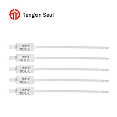TX-PS602 Hot sales tamper proof pull tight lock plastic seal with logo mark in lable