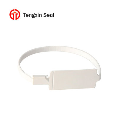 TX-PS602 Hot sales tamper proof pull tight lock plastic seal with logo mark in lable