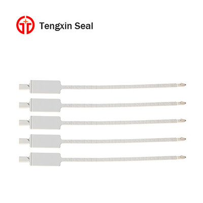 TX-PS602 Hot sales tamper proof pull tight lock plastic seal with logo mark in lable