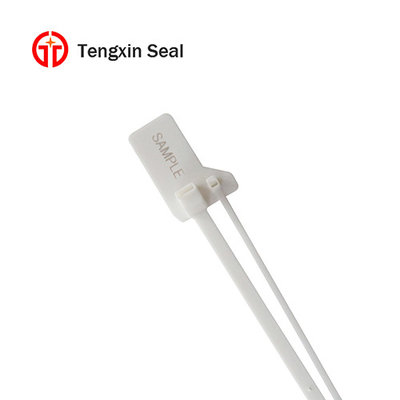 TX-PS502 Hot sales high tensile strength plastic seal tie lock with logo mark in lable