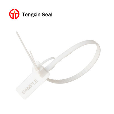 TX-PS502 Hot sales high tensile strength plastic seal tie lock with logo mark in lable