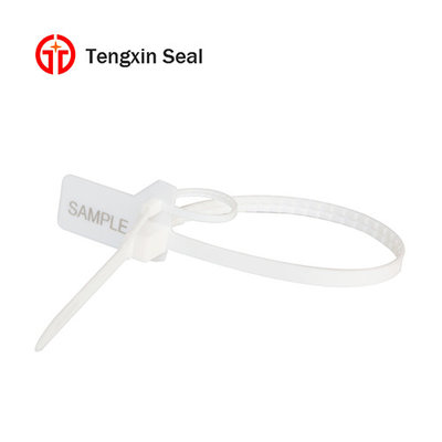 TX-PS502 Hot sales high tensile strength plastic seal tie lock with logo mark in lable