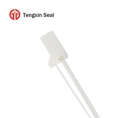 TX-PS502 Hot sales high tensile strength plastic seal tie lock with logo mark in lable