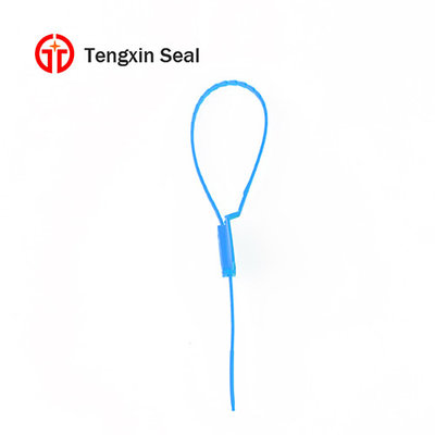 TX-PS402 Flexible waterproof material pull tight plastic seal tie seal with logo mark