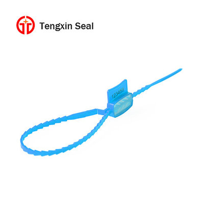 TX-PS402 Flexible waterproof material pull tight plastic seal tie seal with logo mark