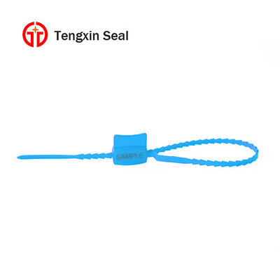 TX-PS402 Flexible waterproof material pull tight plastic seal tie seal with logo mark