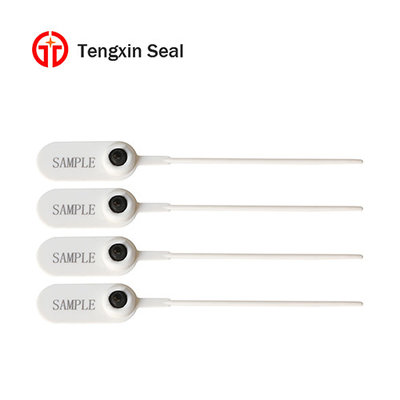 TX-PS 405 wholesale market plastic numbered seals for shipping with logo mark in lable