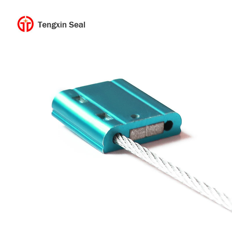 Large factory One Time Use low price yellow/red/blue aluminum container cable lock seal with logo marks