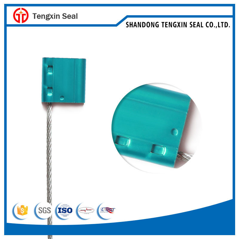 TX-CS108 Bargain price China wire customized printing security pull tight Aluminum cable seals
