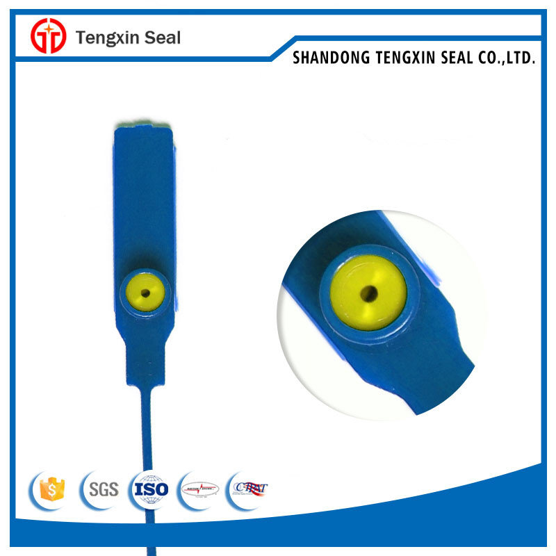 TX-PS110 Airline durable pull up tamper proof numbered logo mark security plastic seal
