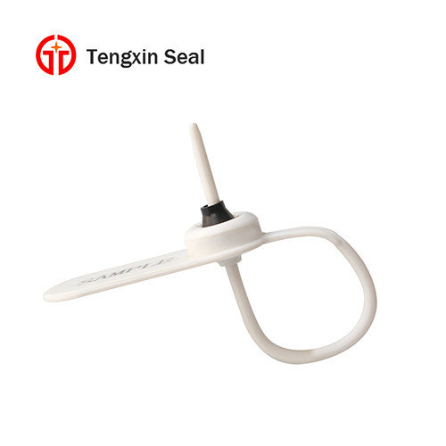 TX-PS 405 wholesale market plastic numbered seals for shipping with logo mark in lable