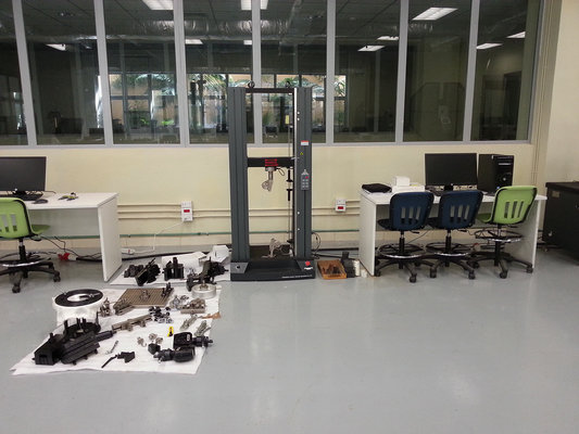 Electromechanical Universal Testing Machine 50kN dual column floor standing tension compression bending ETM504C