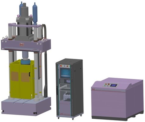 Single Zone Fatigue Testing Apparatus Servo Hydraulic Tension 1% Displacement Accuracy