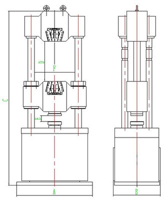 4/6 Column Servo Hydraulic Universal Testing Machine 300KN 600KN 1000KN 2000KN