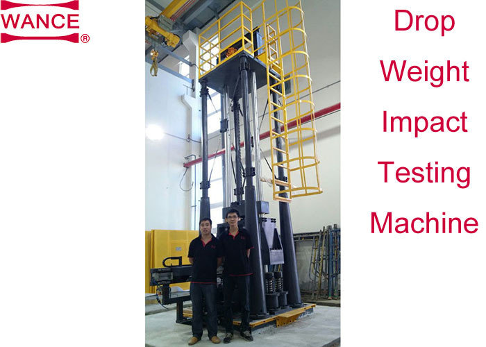 High Efficiency Drop Weight Impact Test Apparatus For Line Pipe Four Columns Supported
