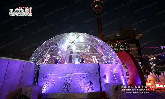 3-60M diameter geodesic dome tent, High quality PVC geodesic dome tent, Clear large Glamping hotel geodesic dome tent supplier