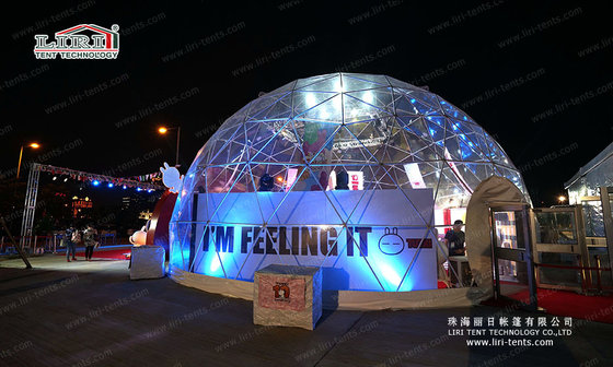 3-60M diameter geodesic dome tent, High quality PVC geodesic dome tent, Clear large Glamping hotel geodesic dome tent supplier
