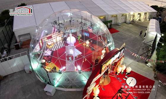 3-60M diameter geodesic dome tent, High quality PVC geodesic dome tent, Clear large Glamping hotel geodesic dome tent supplier