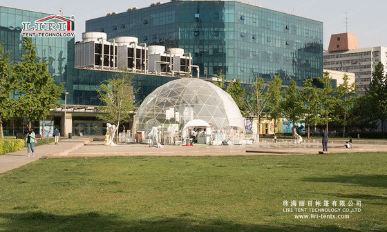 UV Resistant Transparent Geodesic Dome Tent  Outdoor Event Half Sphere Tent Clear Geodesic Dome Tent supplier