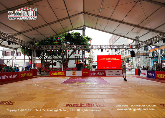 3-80m clear span aluminum and pvc tents for sports, big tents for sports court, temporary tructure for sports court supplier