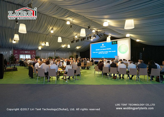 Large clear span aluminum and pvc tent for outdoor meeting, large outdoor meeting, temporary structure for conference supplier