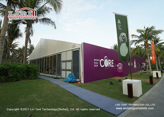 Large clear span aluminum and pvc tent for outdoor meeting, large outdoor meeting, temporary structure for conference supplier