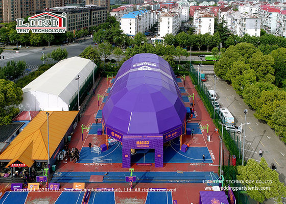 Customized Clear Span with 3-60M large PVC tent for sports court, large aluminum and PVC tent hall for stadium supplier