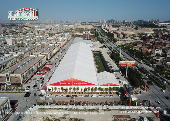 Waterproof 30m Width Clear Span PVC And Aluminum Marquee For Exhibition, Frame Structure Aluminum and PVC tent for expo supplier