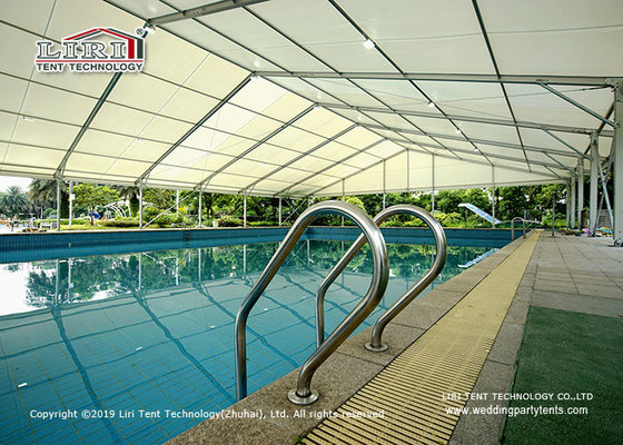 Aluminum and pvc tent large clear span sports tent for swimming pool, big event sports tent hall, swimming tent hall supplier