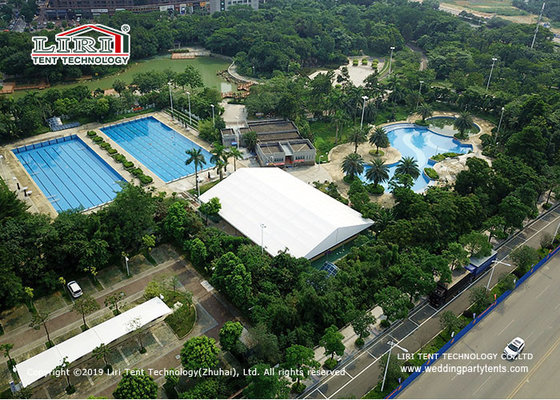 Aluminum and pvc tent large clear span sports tent for swimming pool, big event sports tent hall, swimming tent hall supplier