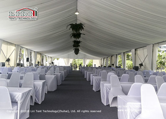Aluminum frame wedding tent, big clear span aluminum and PVC event marquee tent, Aluminum frame tent with large span supplier