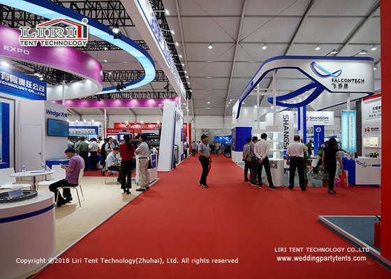Aluminum frame expo event tent, big clear span aluminum and PVC tent for exhibition, Aluminum frame tent with large span supplier