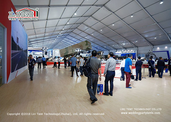 Aluminum frame expo event tent, big clear span aluminum and PVC tent for exhibition, Aluminum frame tent with large span supplier
