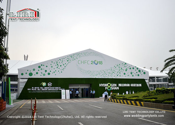 Aluminum and PVC large clear span frame exhibition event tent, outdoor event marquee with large clear span supplier