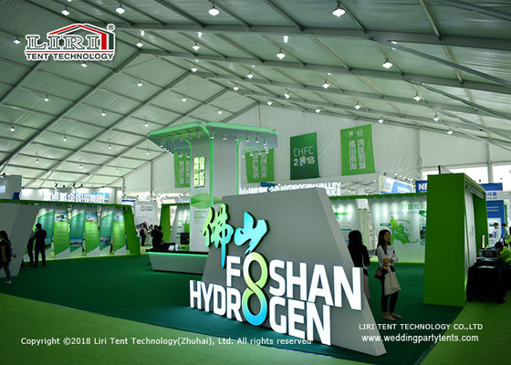 Aluminum and PVC large clear span frame exhibition event tent, outdoor event marquee with large clear span supplier