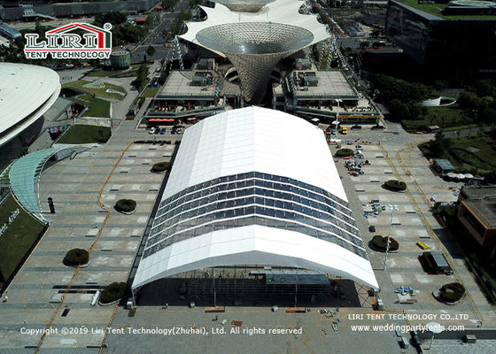 Clear Span 60m Aluminum Structure Tents, Aluminum and PVC large clear span frame tent, sports tent hall for sports event supplier
