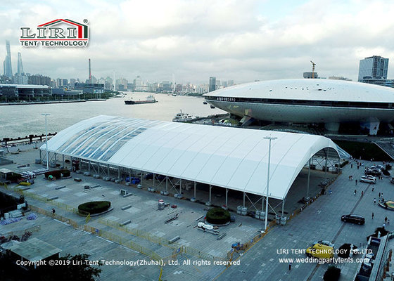 Clear Span 60m Aluminum Structure Tents, Aluminum and PVC large clear span frame tent, sports tent hall for sports event supplier