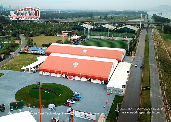 frame structure sport tent, Aluminium Alloy TFS Outdoor Tennis Sports Curve Tent, Big sports tent supplier