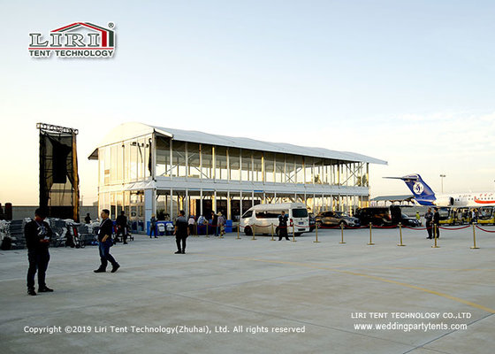 1000 People Arch Double Decker Marquee Tent for Sports Event, Outdoor durable double decker large event tent with glass supplier