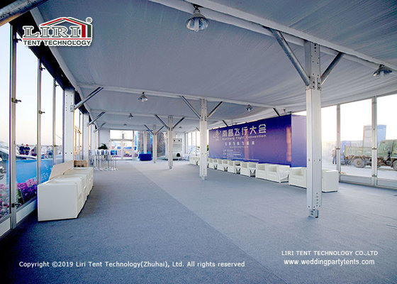1000 People Arch Double Decker Marquee Tent for Sports Event, Outdoor durable double decker large event tent with glass supplier