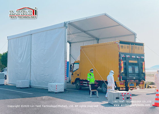 White waterproof PVC fabric security check marquee events tent, Outdoor modular rainproof security check event tent supplier